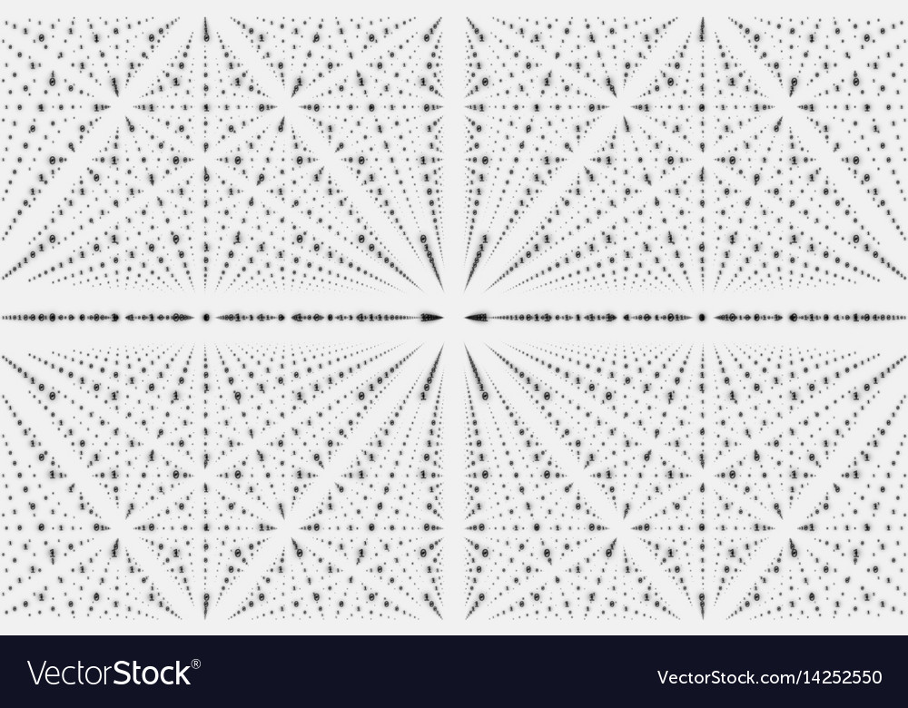 Infinity data matrix visualization Royalty Free Vector Image