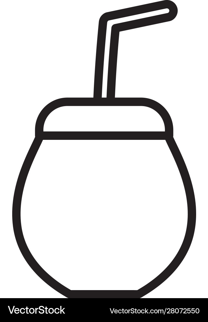 Isolated mate mug design Royalty Free Vector Image