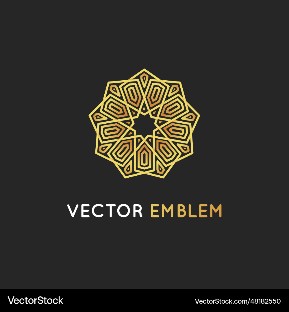 Logo design template - abstract symbol in Vector Image