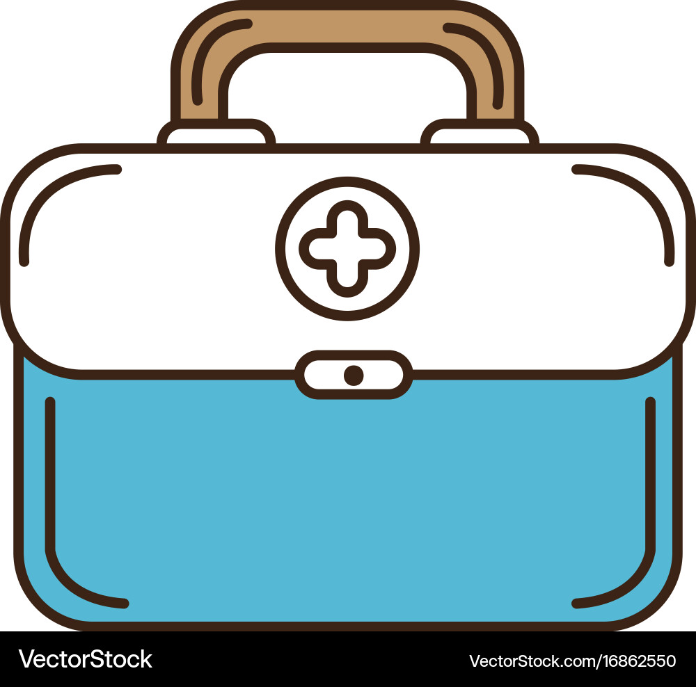 Medical kit isolated icon Royalty Free Vector Image