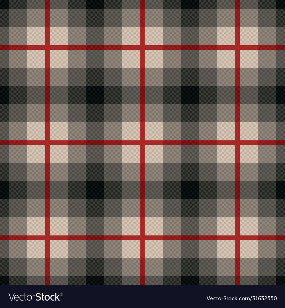 Rectangular seamless fabric pattern in gray and Vector Image