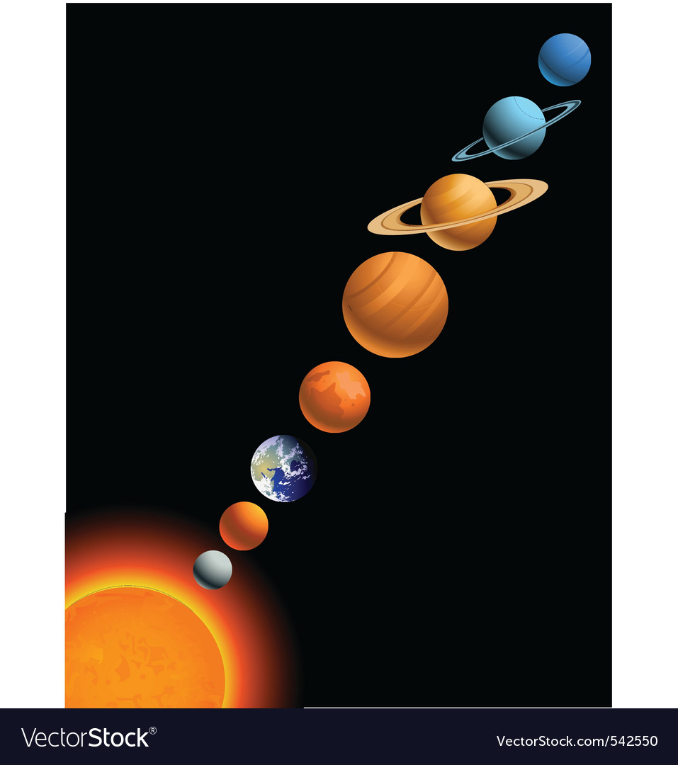 Solar system Royalty Free Vector Image - VectorStock