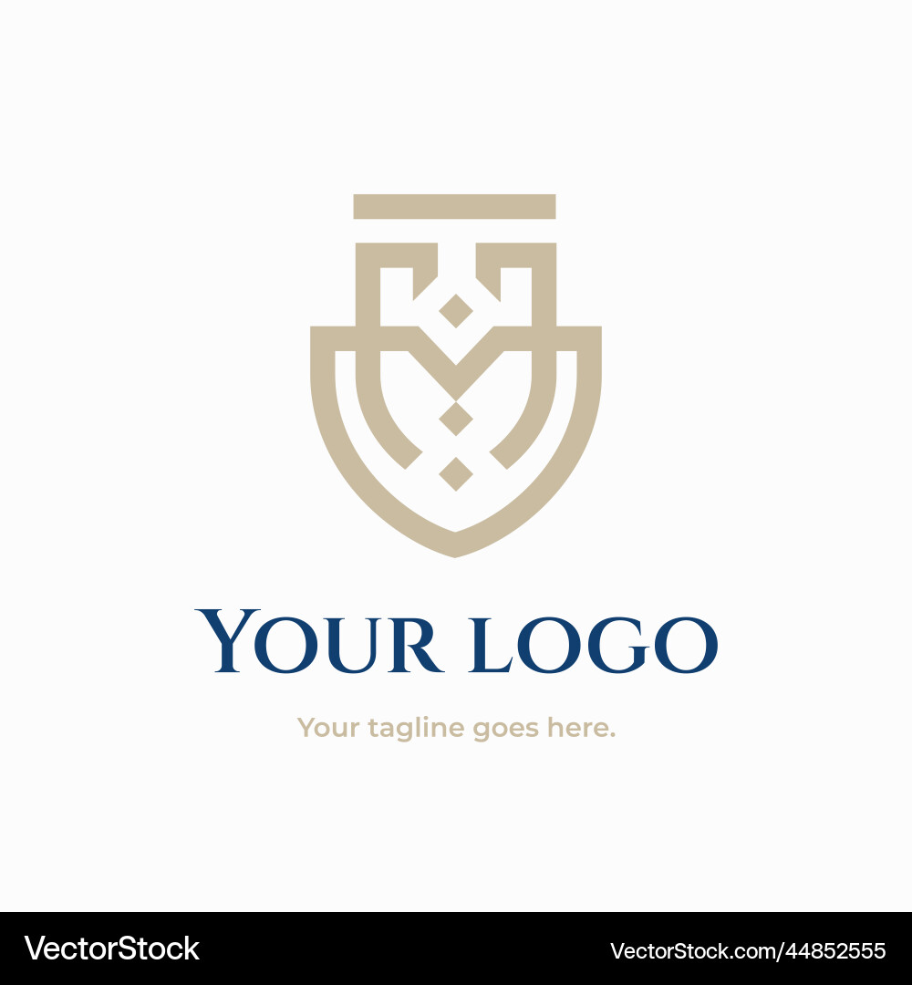 Logo for a attorney at law Royalty Free Vector Image