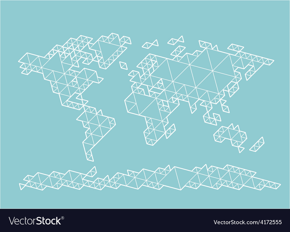 World map Royalty Free Vector Image - VectorStock