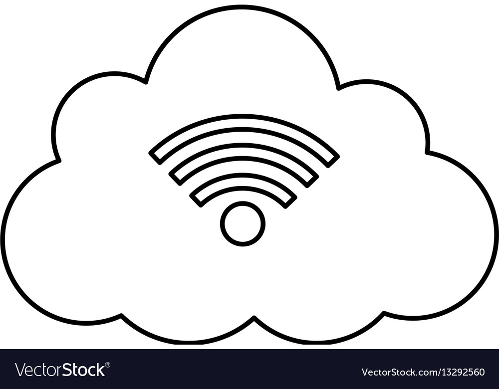 Cloud computing technology Royalty Free Vector Image