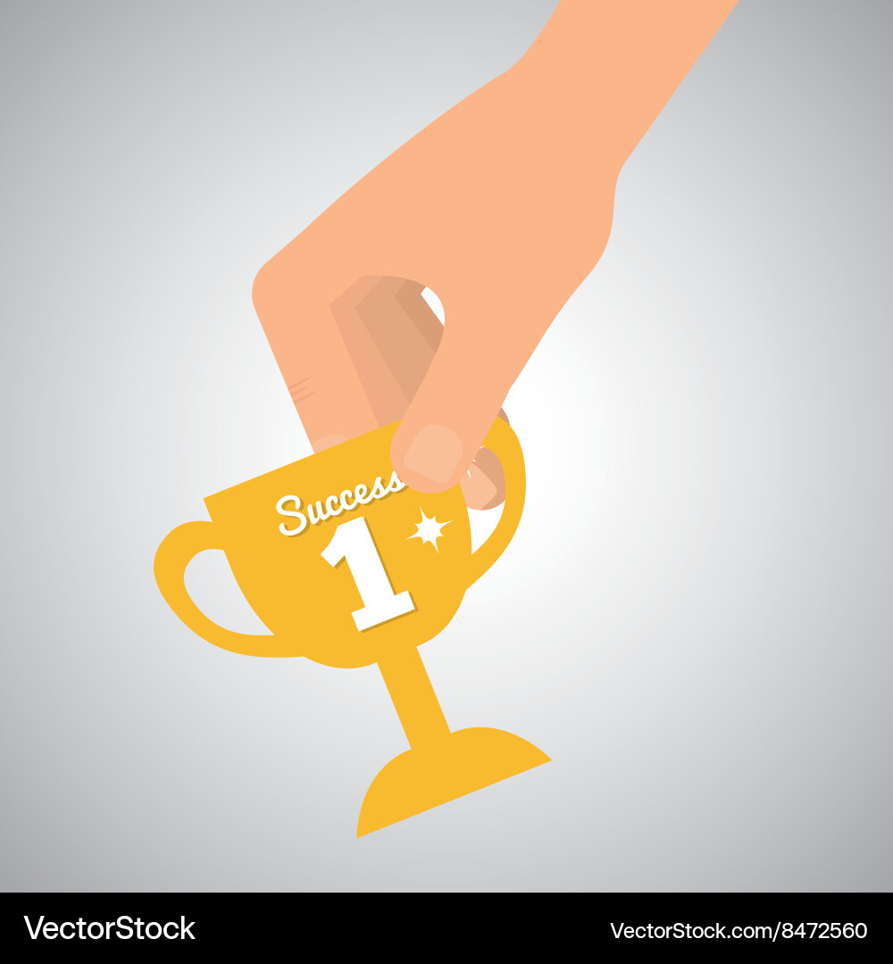 Flat about success design business Royalty Free Vector Image