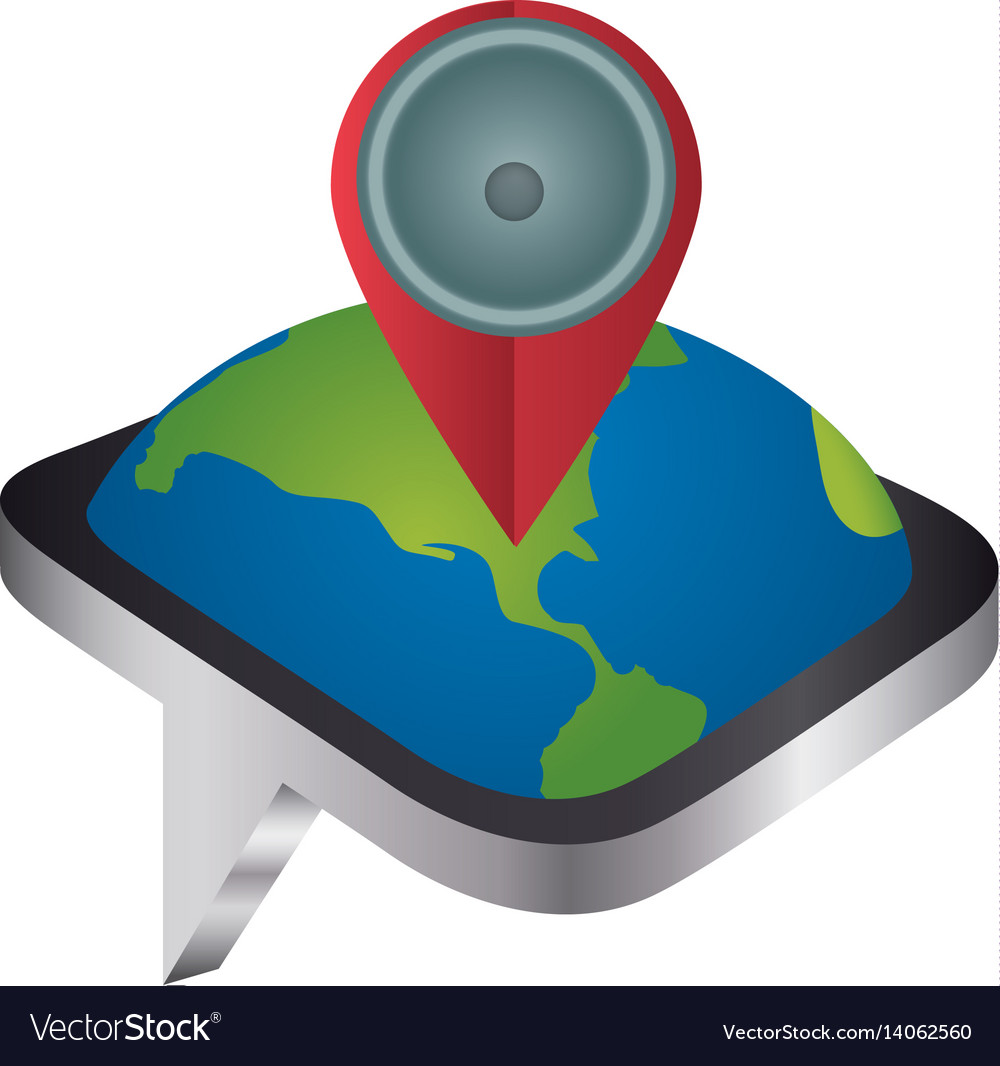 Gps map pointer Royalty Free Vector Image - VectorStock