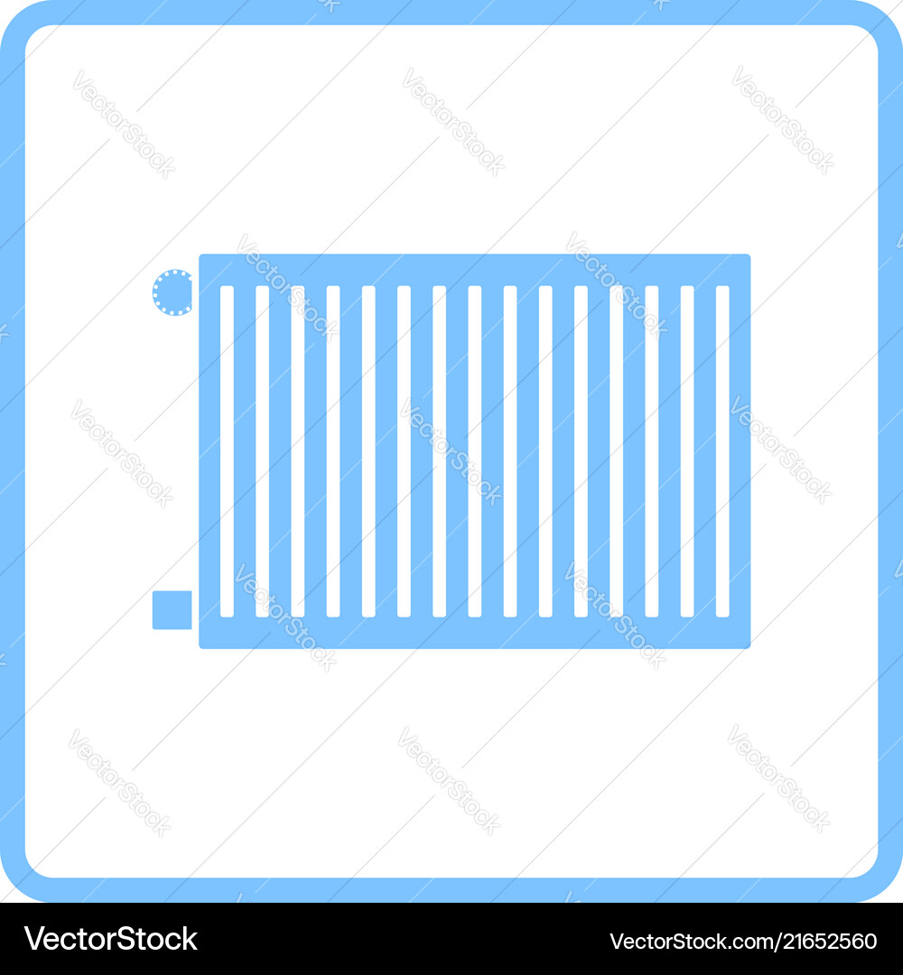 Icon of radiator Royalty Free Vector Image - VectorStock