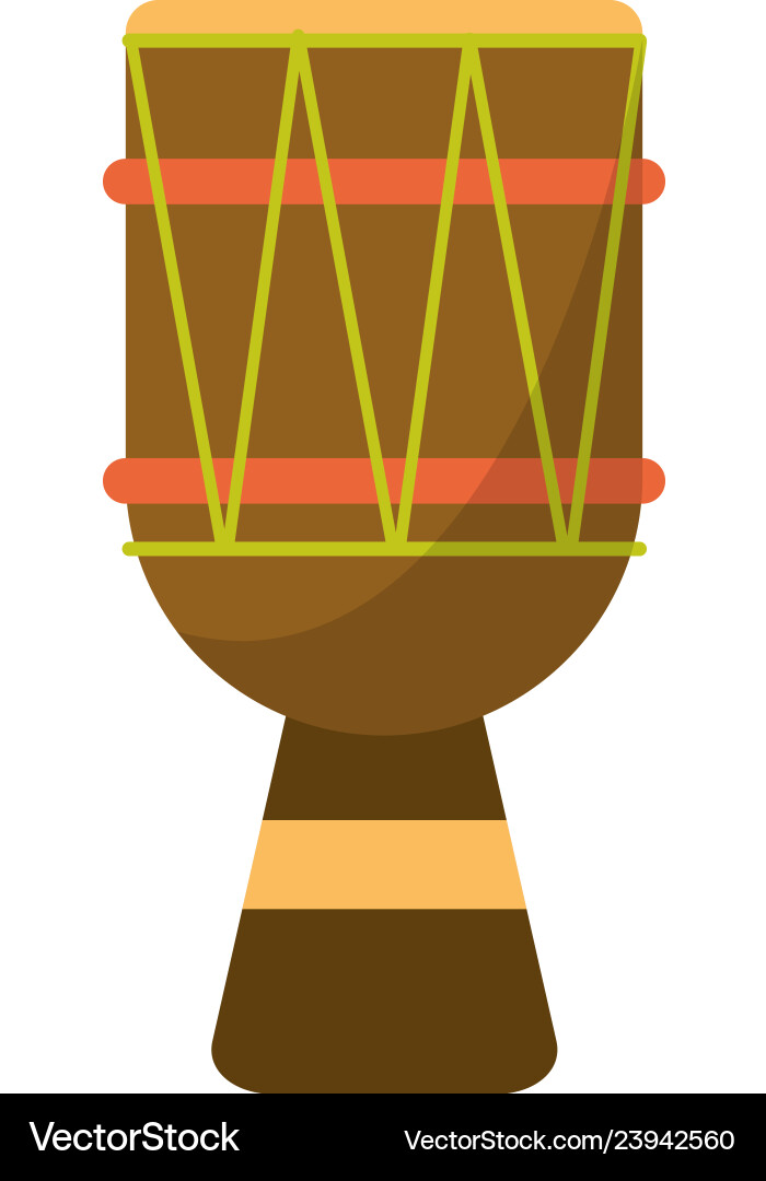 Latin drum music instrument Royalty Free Vector Image