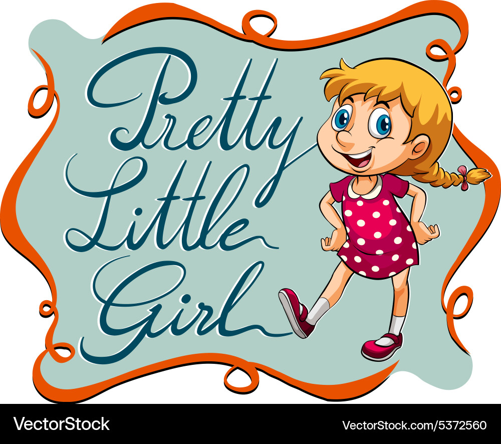 Little girl Royalty Free Vector Image - VectorStock