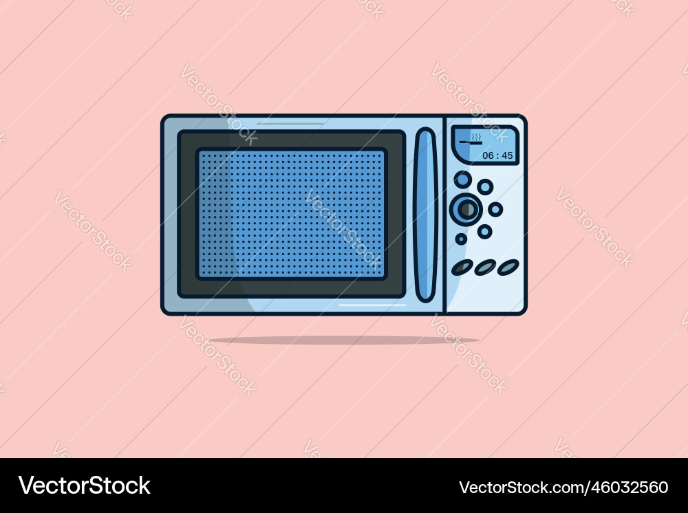 Microwave oven Royalty Free Vector Image - VectorStock