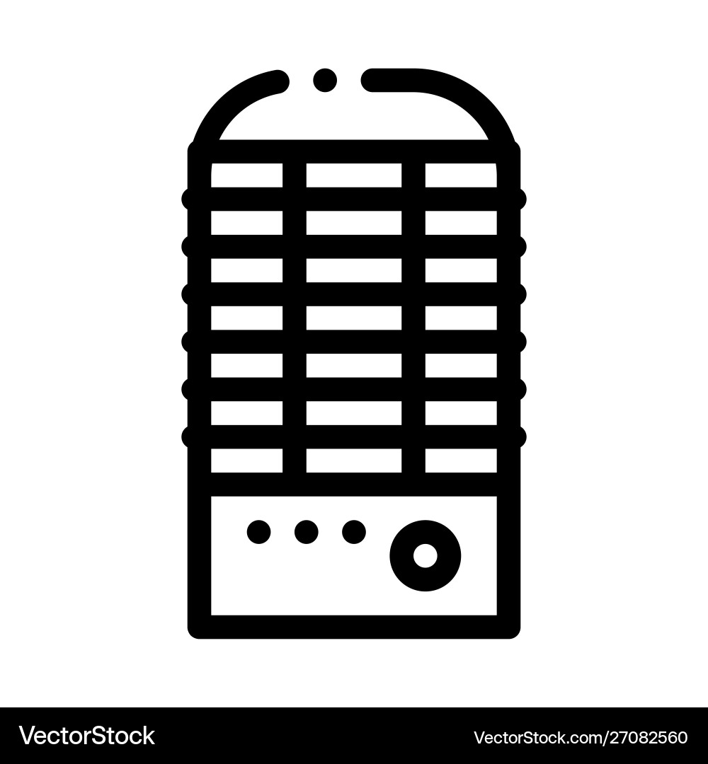Portable air conditioner fan cool device Vector Image