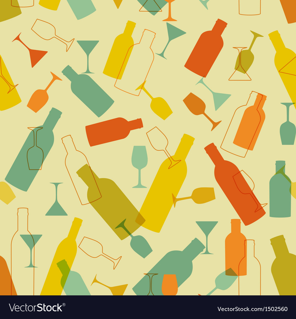 Restaurant or wine bar menu design seamless Vector Image