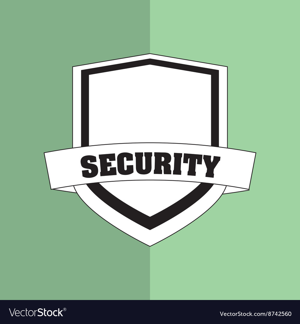 Security system shield concept warning Royalty Free Vector