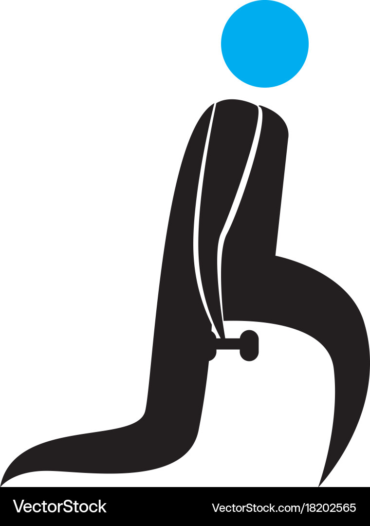 Abstract fitness icon Royalty Free Vector Image