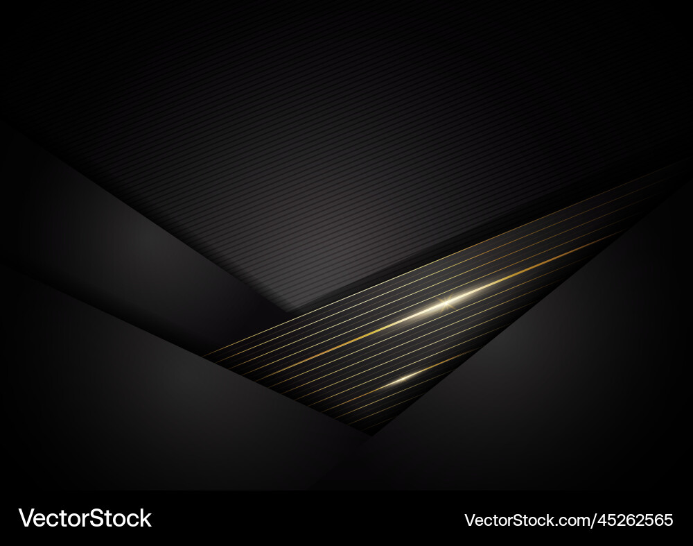 Abstract stripes golden lines diagonal overlap Vector Image