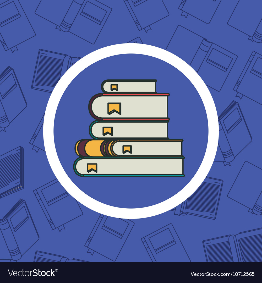 Book inside button design Royalty Free Vector Image