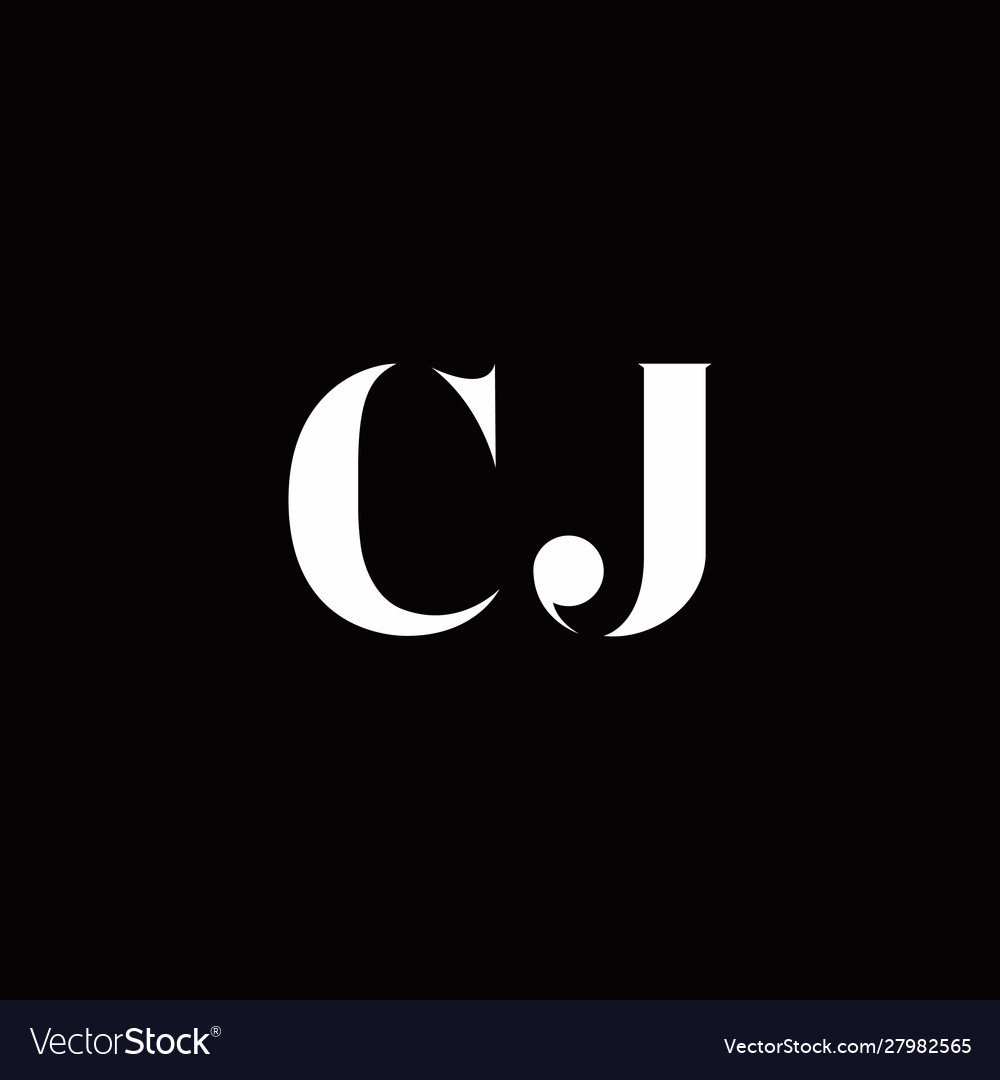 Cj logo letter initial designs template Royalty Free Vector