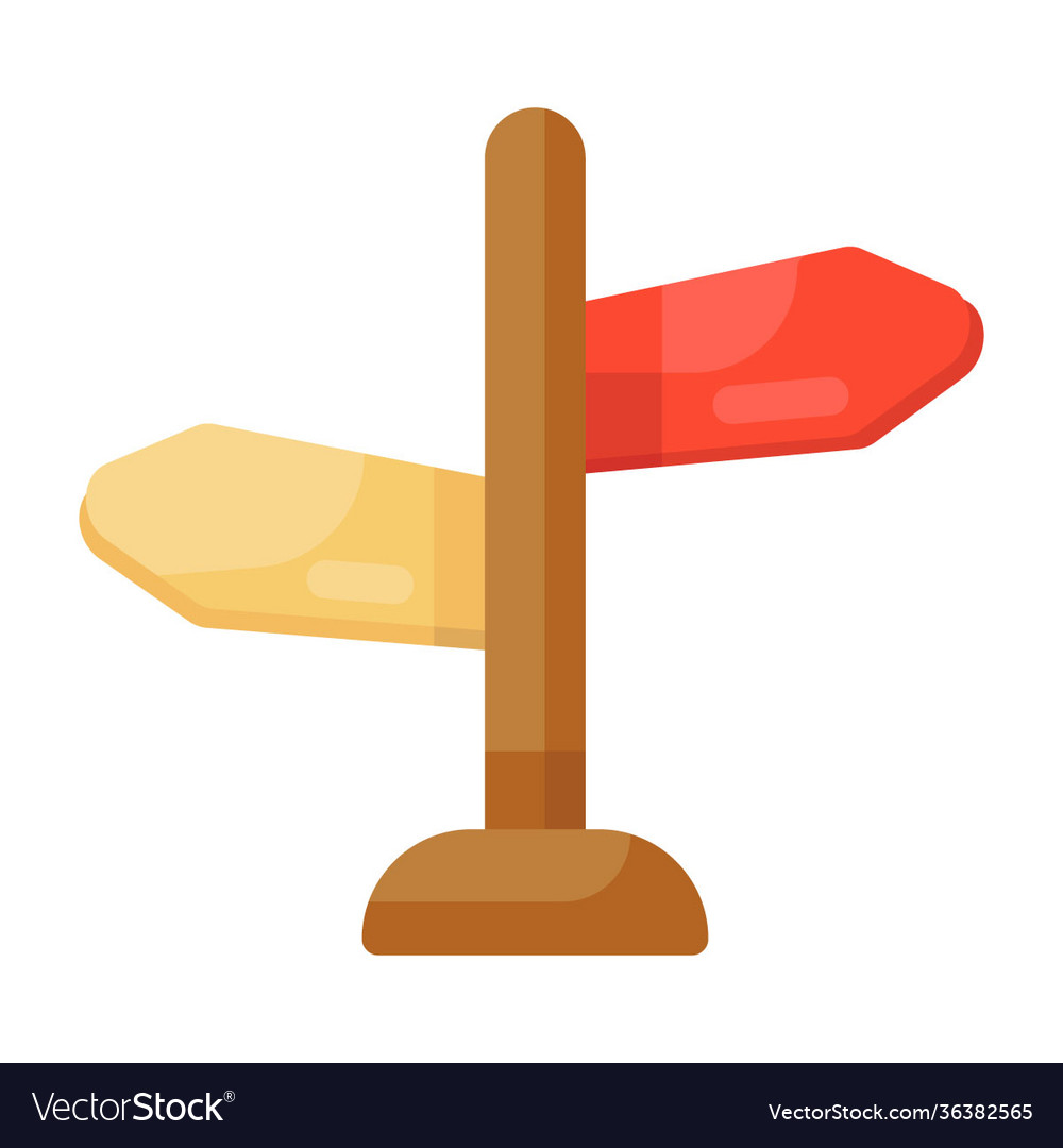 Guidepost Royalty Free Vector Image - VectorStock