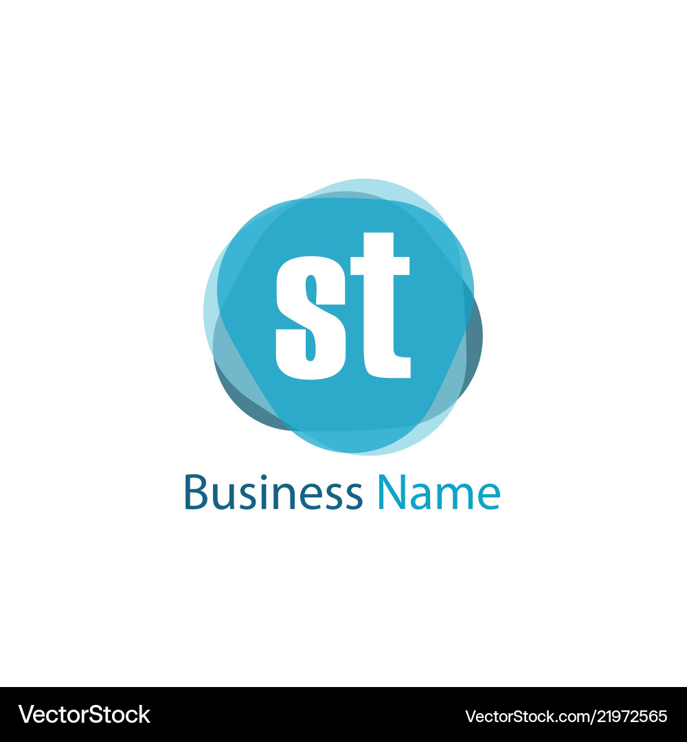 Initial letter st logo template design Royalty Free Vector