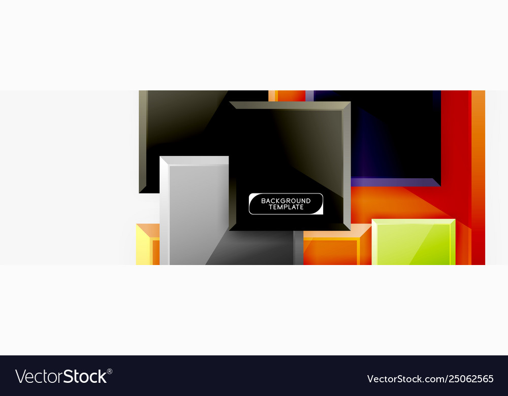 Square geometric composition Royalty Free Vector Image