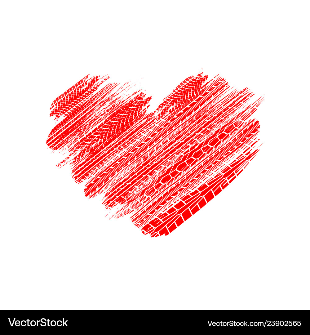 Red Tire Tracks Clip Art