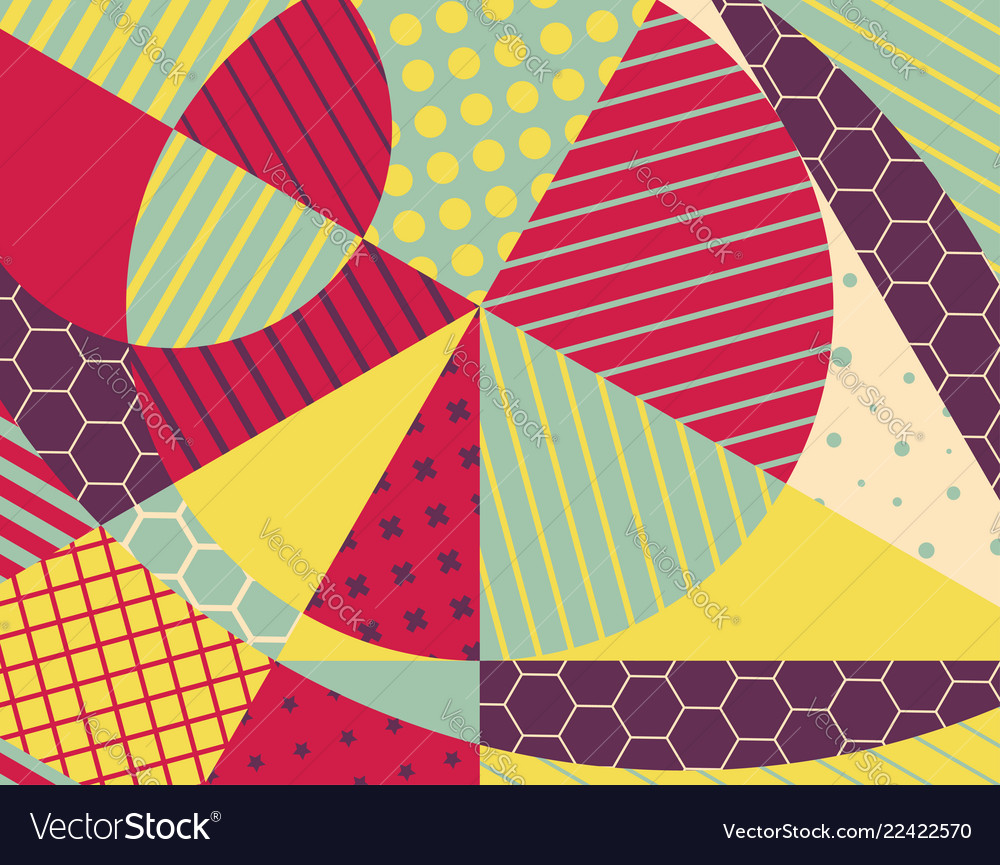 Abstract colorful geometric design Royalty Free Vector Image