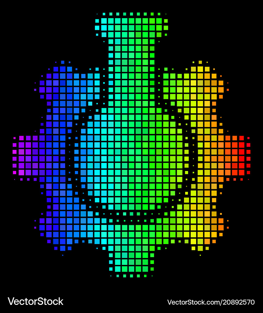 Bright pixel chemical industry icon Royalty Free Vector