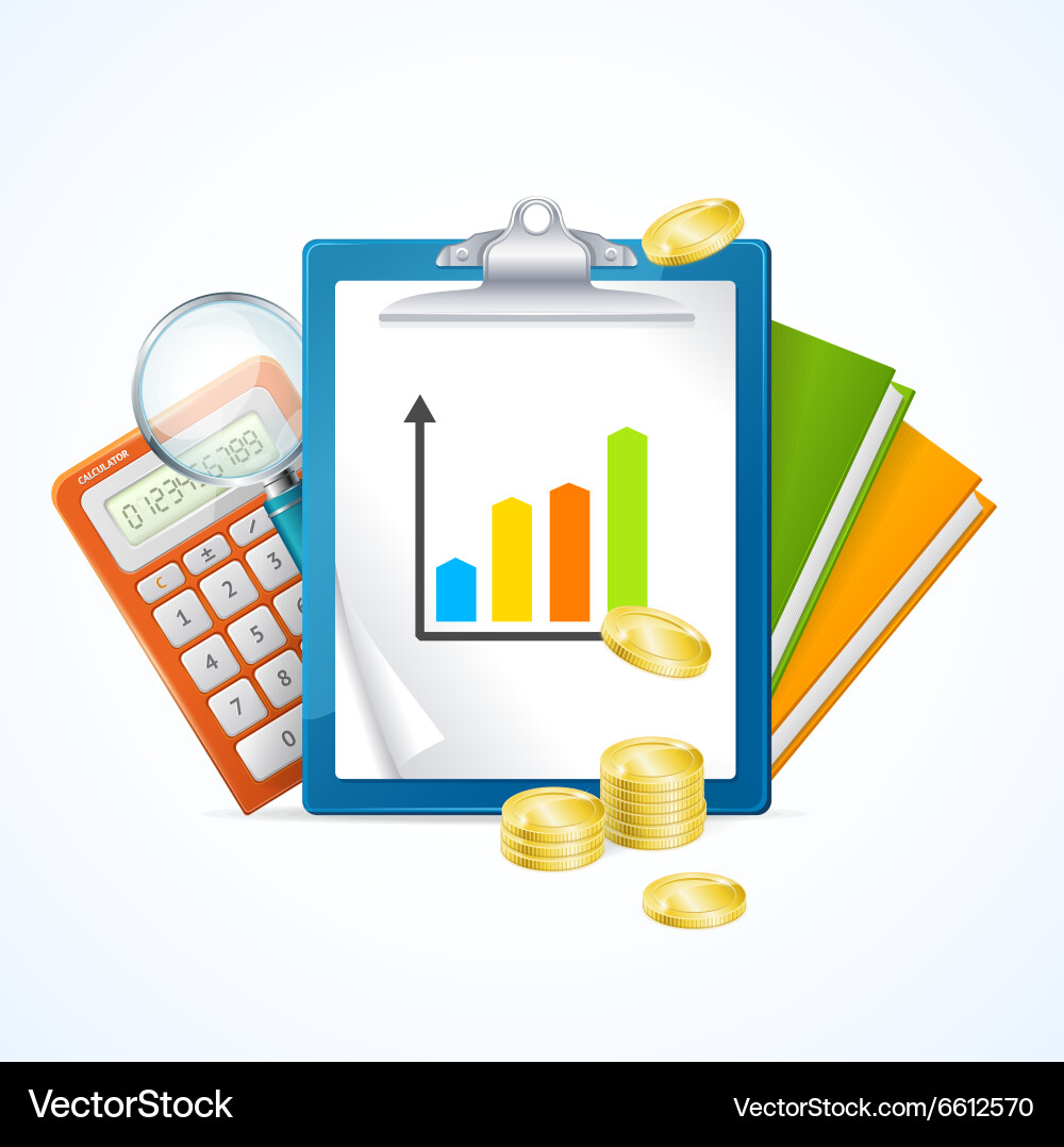 Business finance concept Royalty Free Vector Image