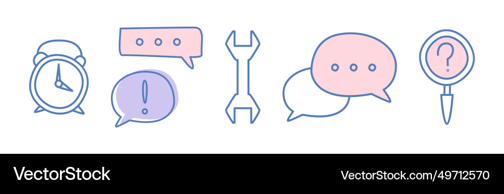 Call center and product management support Vector Image