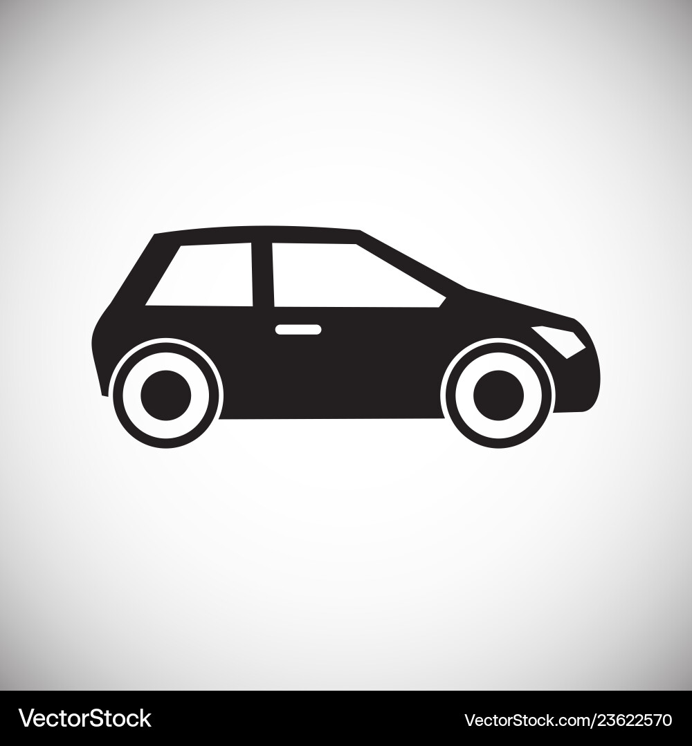 Car icon on white background for graphic and web Vector Image
