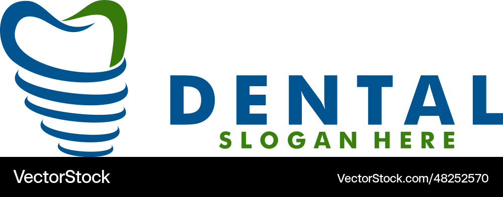 Dental logo design dentist icon template Vector Image