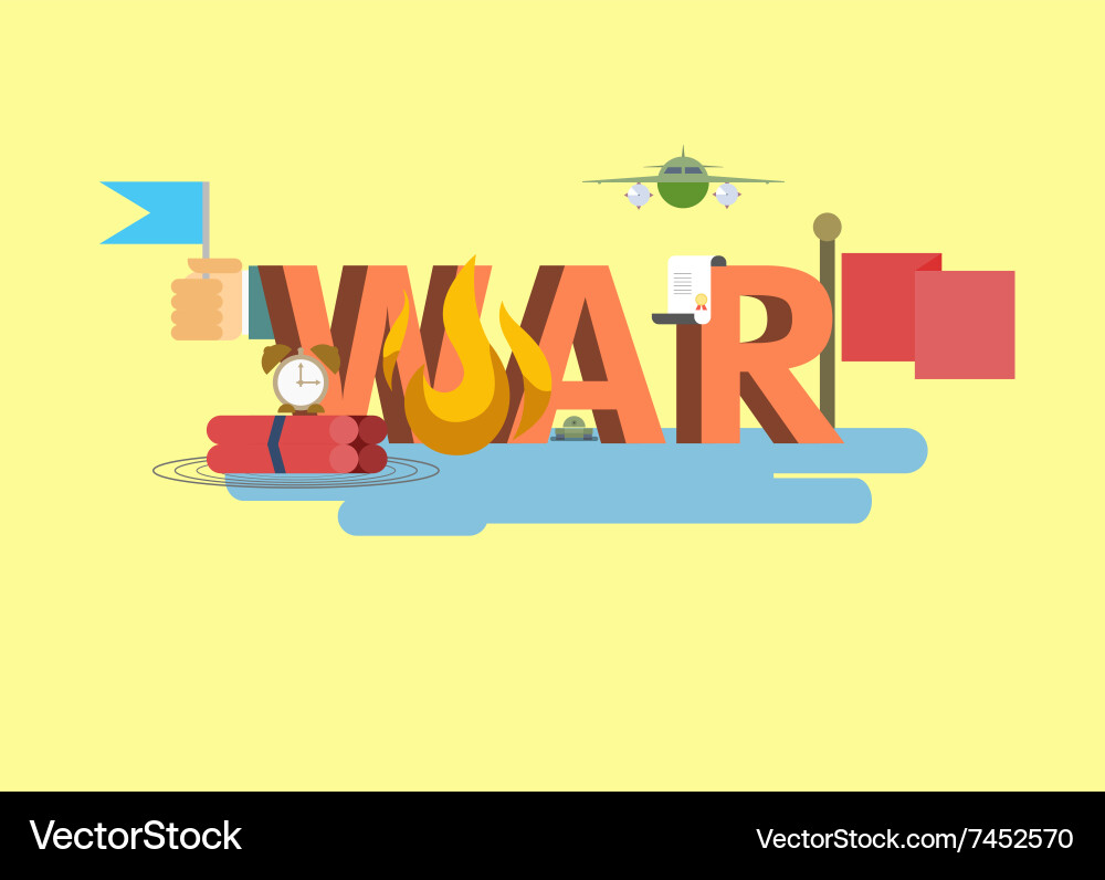 Elements of war military Royalty Free Vector Image