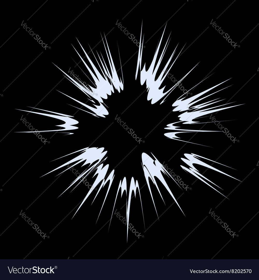Explode flash cartoon explosion Royalty Free Vector Image