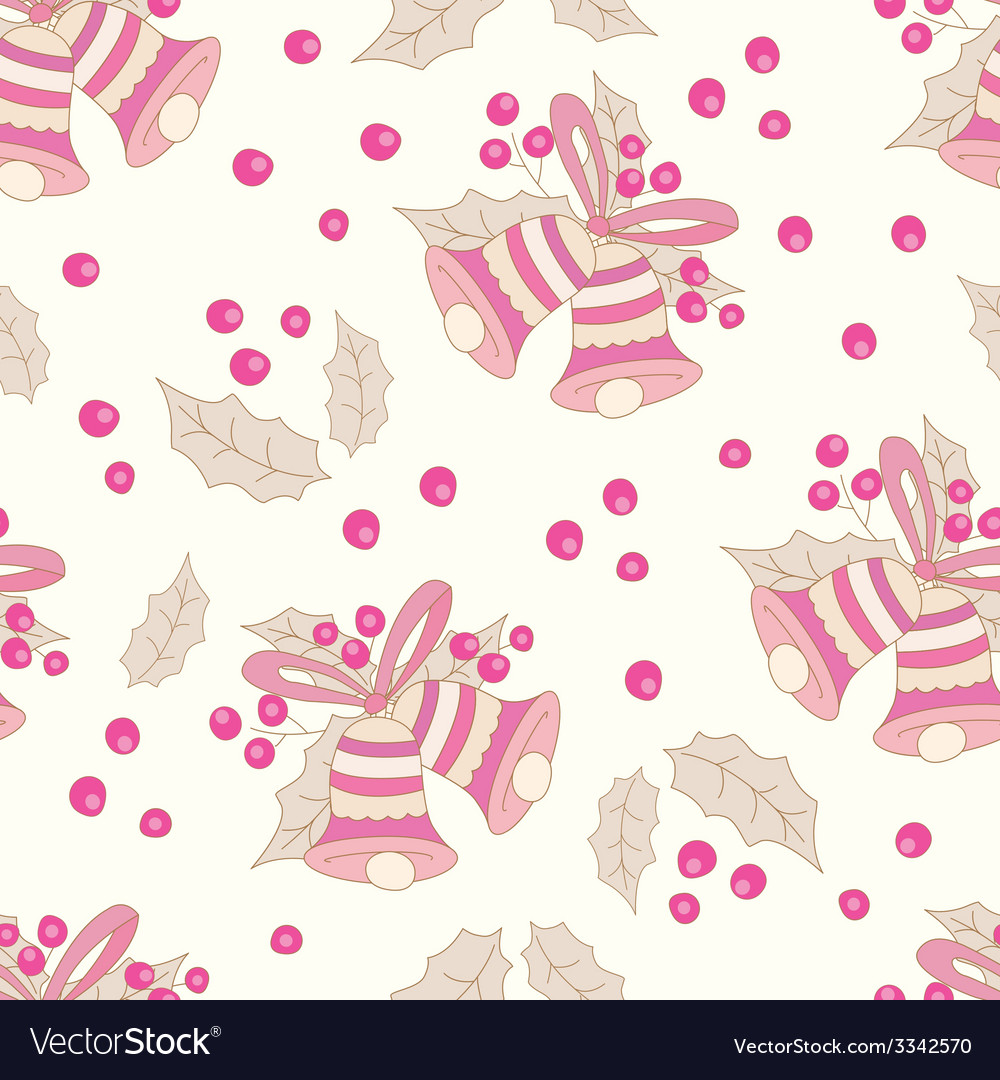 Vintage christmas seamless pattern Royalty Free Vector Image
