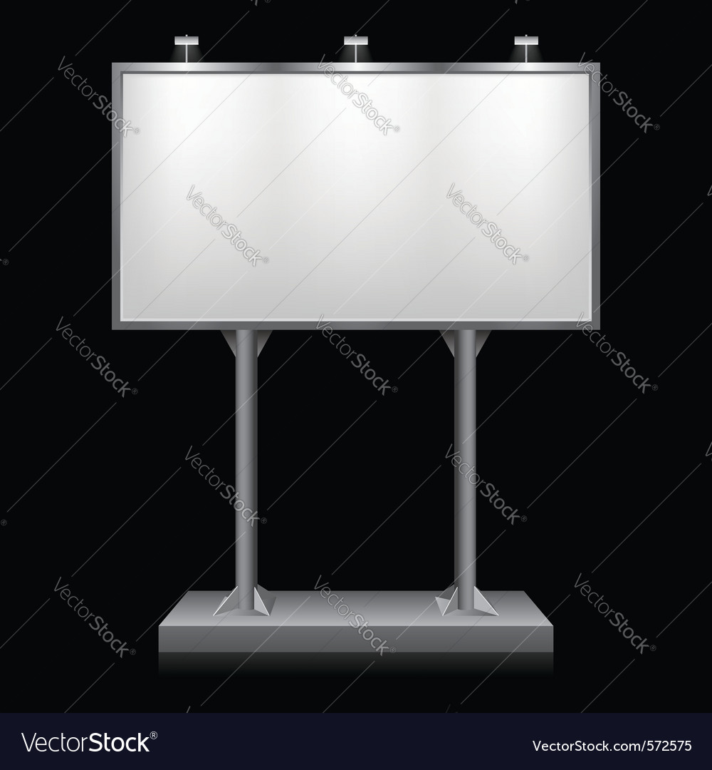 Billboard Royalty Free Vector Image - VectorStock