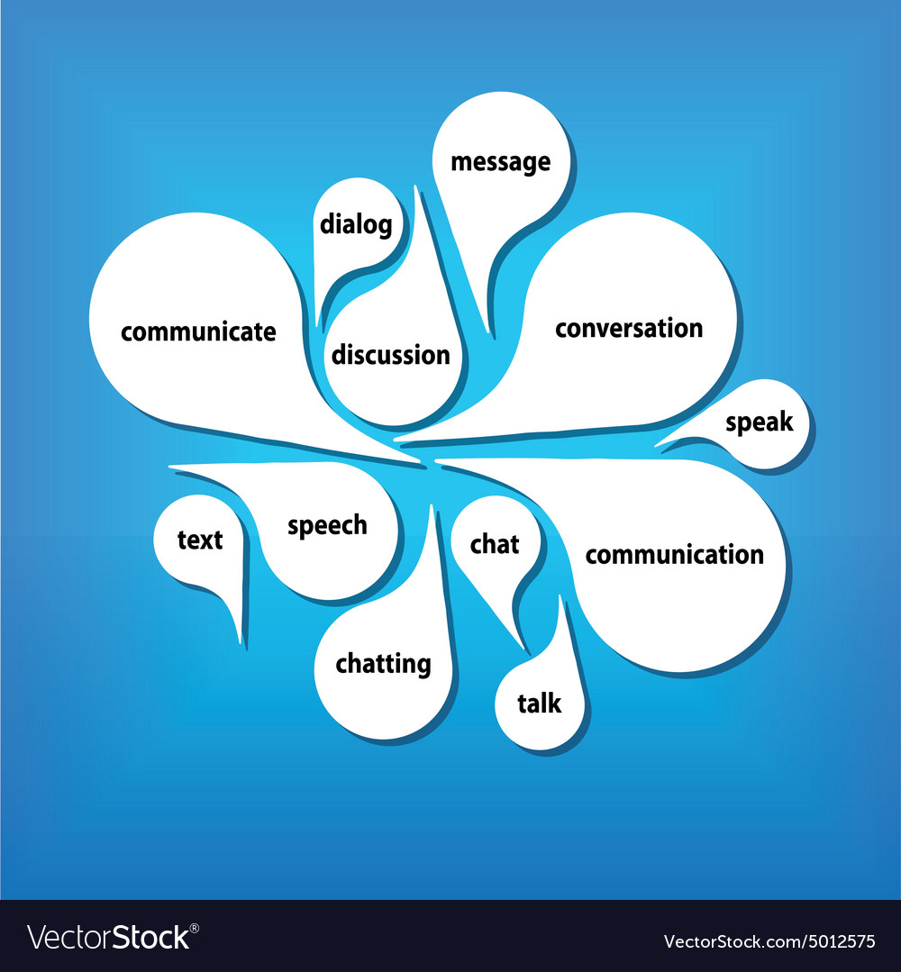 Communication bubbles Royalty Free Vector Image