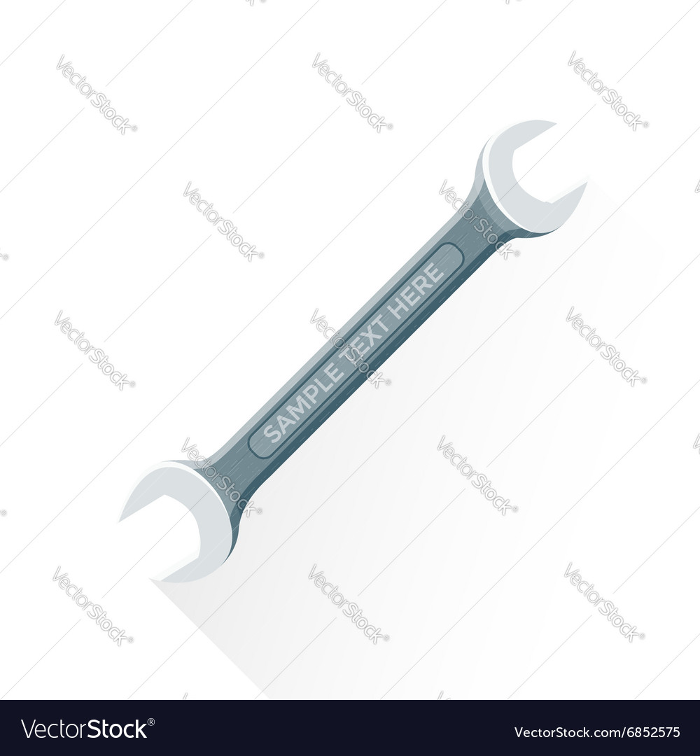 Flat spanner icon Royalty Free Vector Image - VectorStock