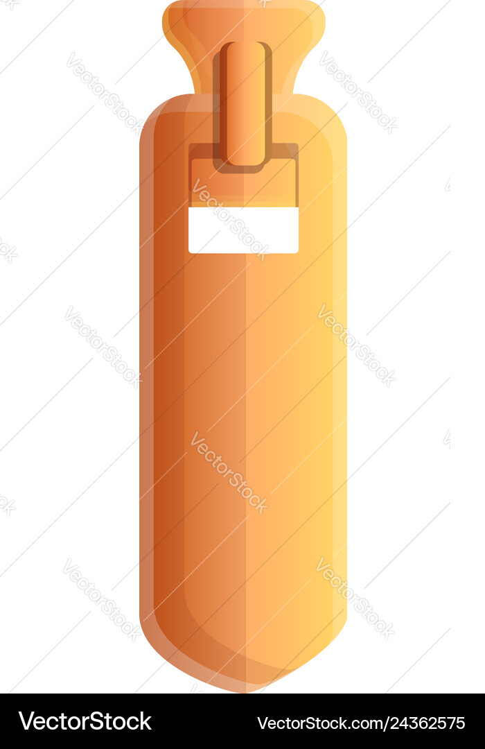Jeans zipper icon cartoon style Royalty Free Vector Image