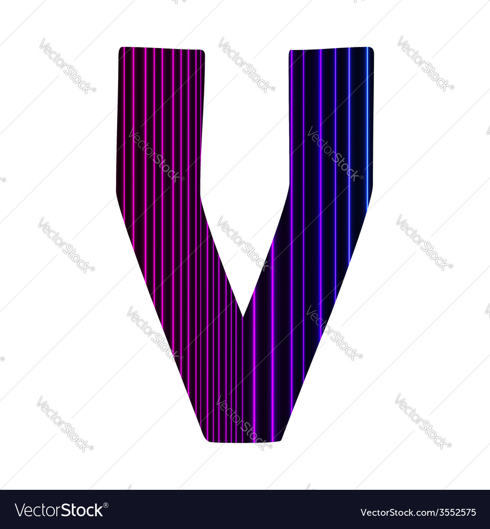 Letter v Royalty Free Vector Image - VectorStock
