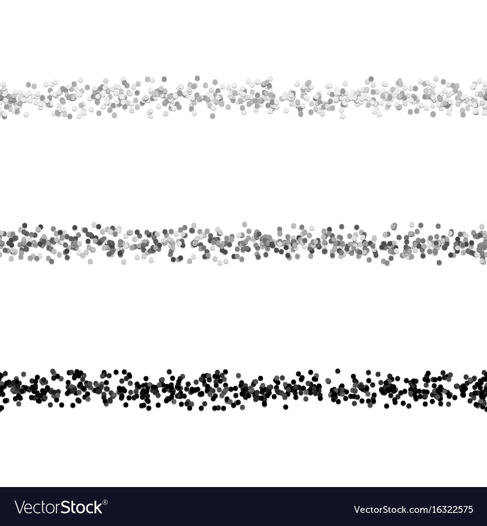 Repeatable random dot pattern text dividing line Vector Image