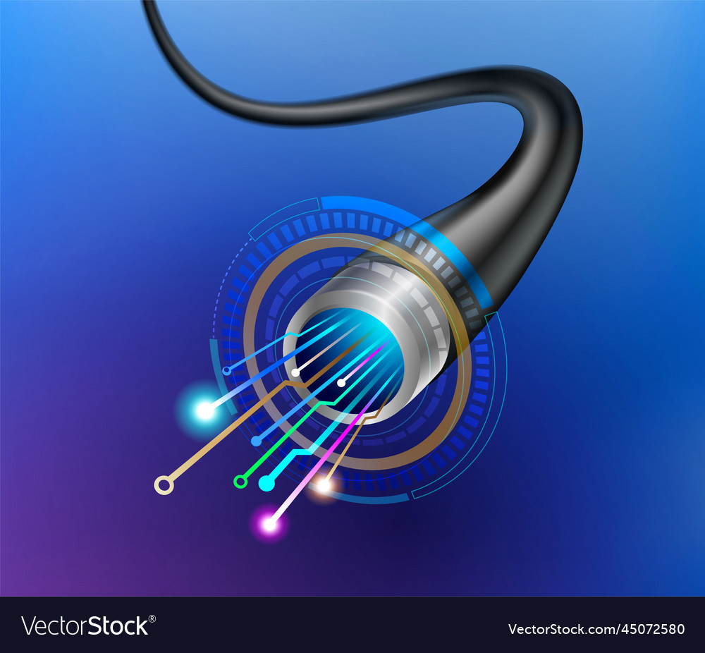 High Speed Communication Technology Royalty Free Vector