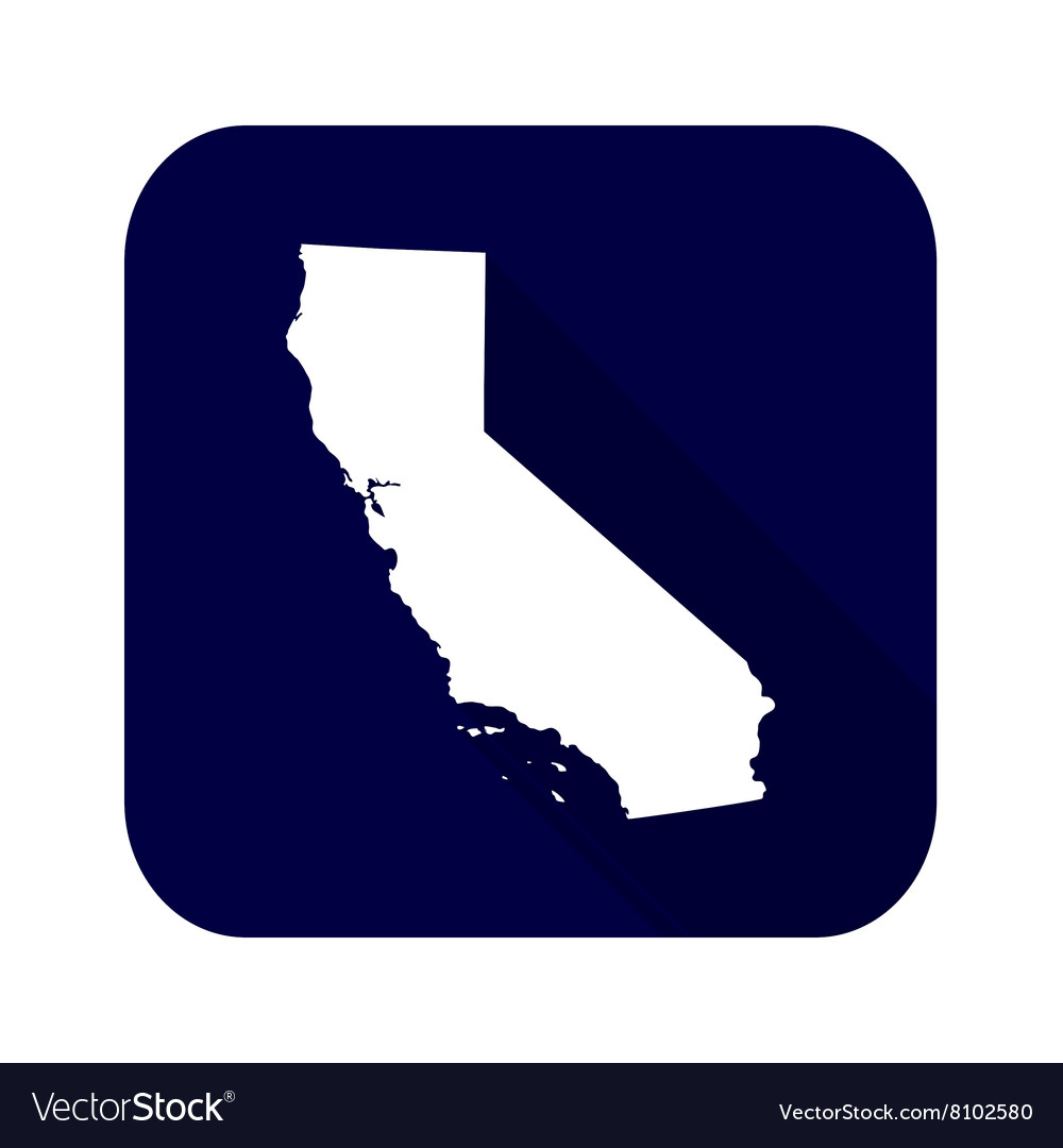 Map of the us state california Royalty Free Vector Image