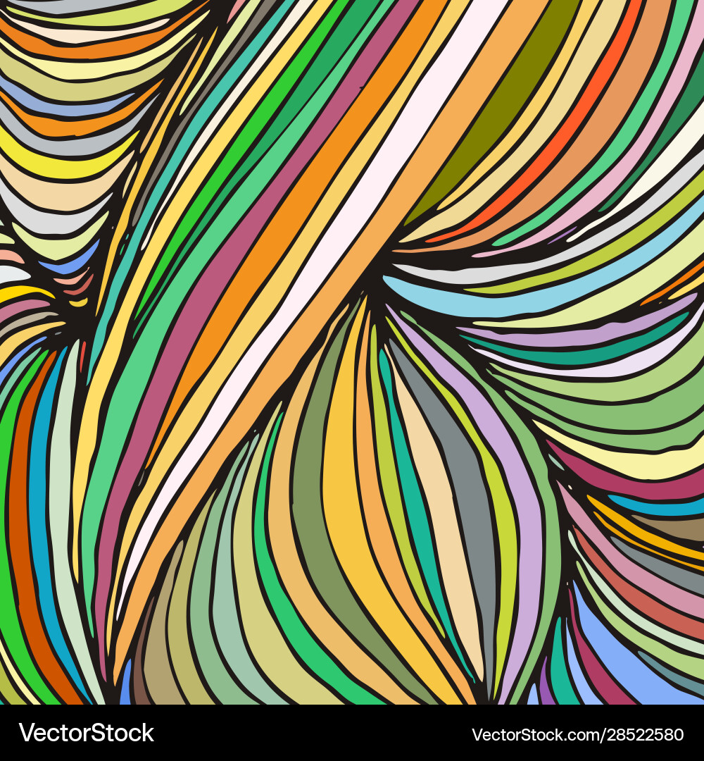 Ornamental petal background undulate lines Vector Image