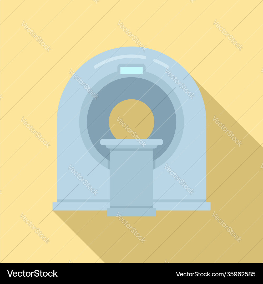 Circle magnetic resonance imaging icon flat style Vector Image