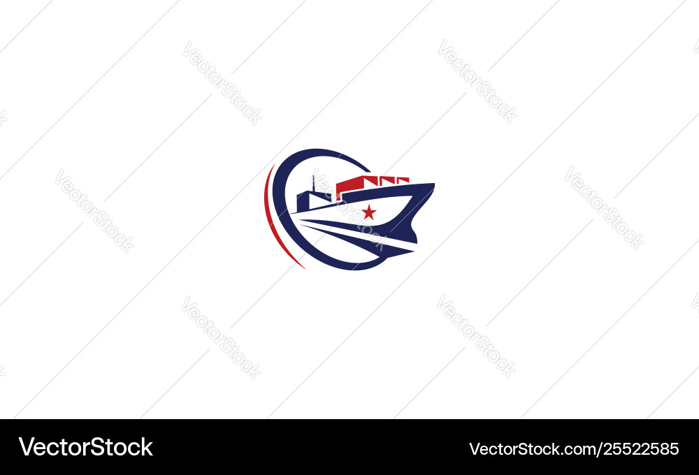 Cruiser travel logo icon Royalty Free Vector Image