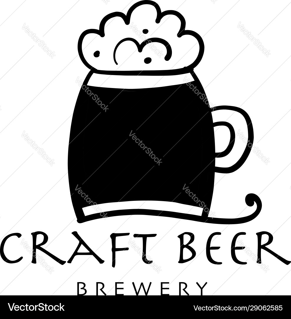 Logo design template for beer house bar pub Vector Image