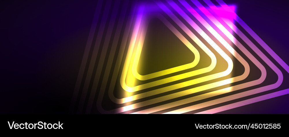 Neon glowing techno lines hi-tech futuristic Vector Image