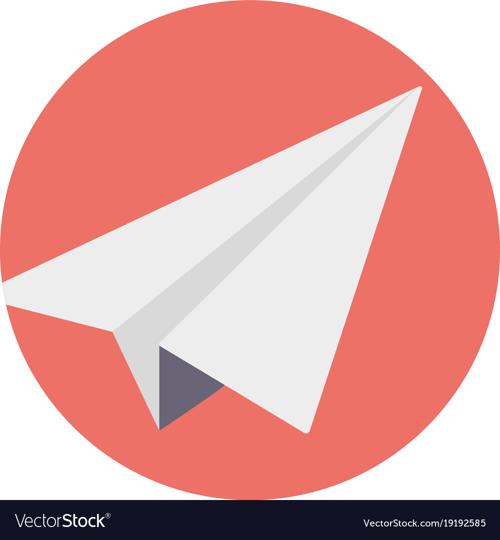 Paper plane Royalty Free Vector Image - VectorStock
