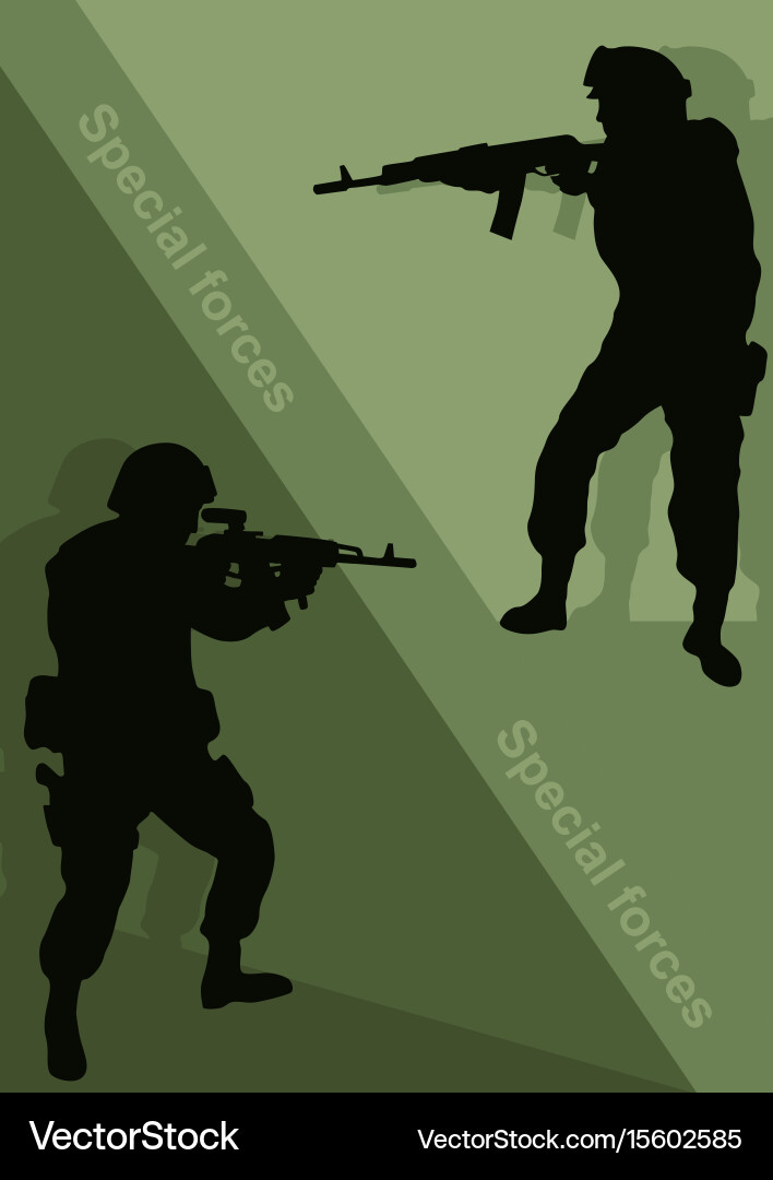 Postcard template with the image of forces Vector Image